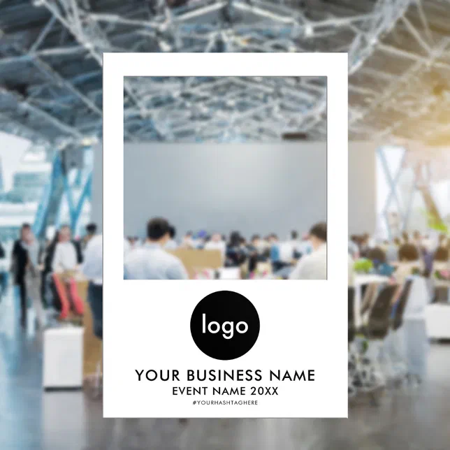 Custom Business Logo Photo Selfie Frame Foam Board | Zazzle