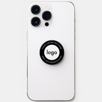 Custom Business Logo PopSocket | Zazzle