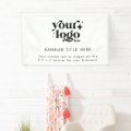 Custom Business Logo Professional Bold Modern Banner | Zazzle