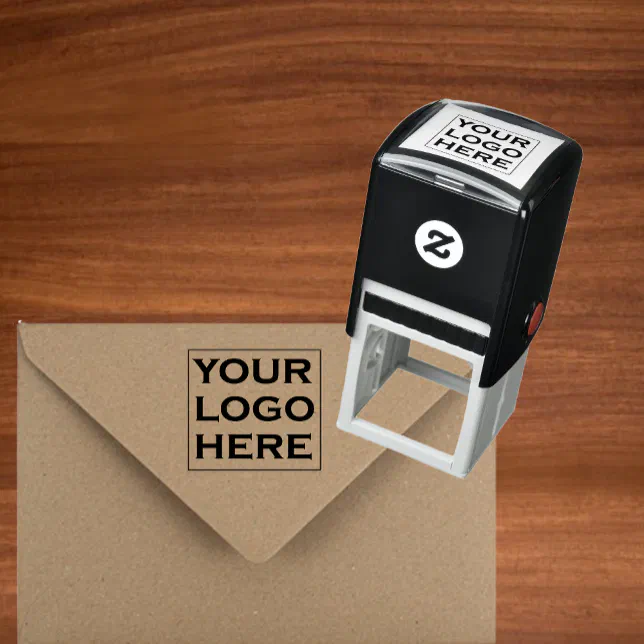 Custom Business Logo | Professional Company Self-inking Stamp | Zazzle