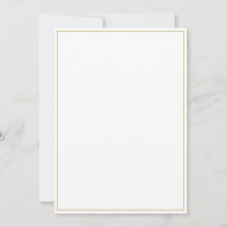 Custom Business Logo Professional Gold Border Note Card | Zazzle