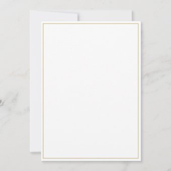 Custom Business Logo Professional Gold Border Note Card | Zazzle