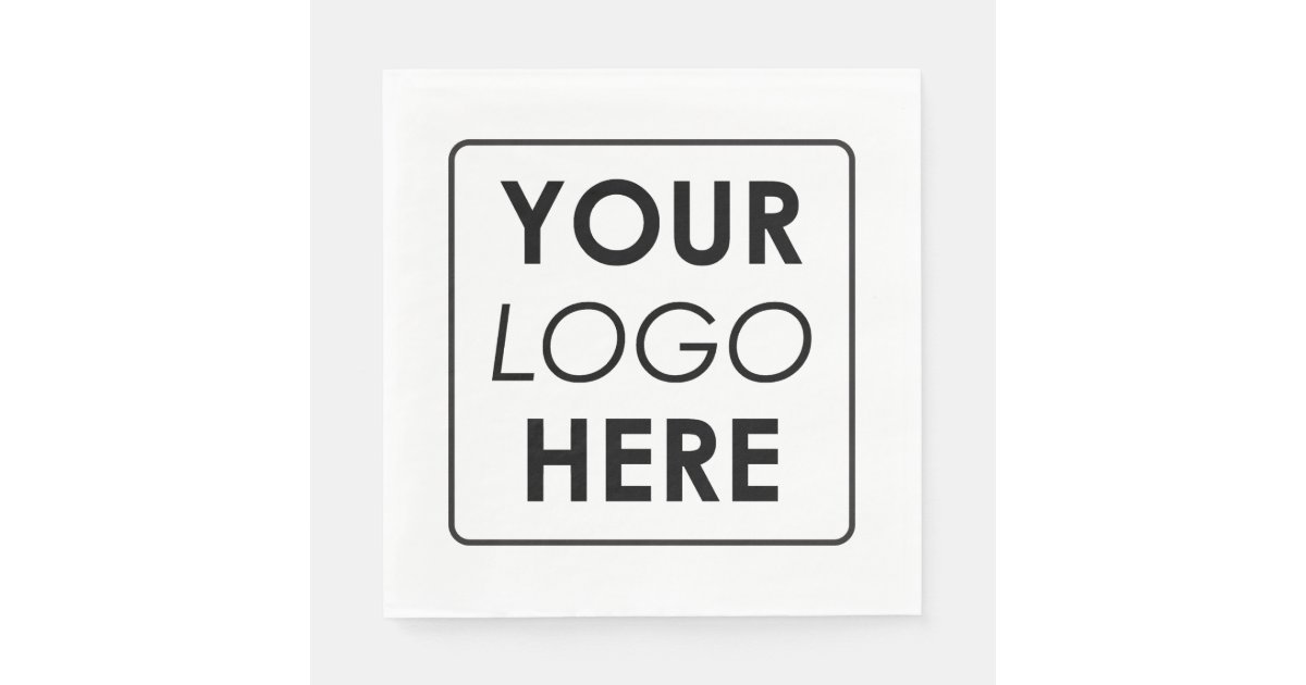 Custom Business Logo Professional Napkins | Zazzle