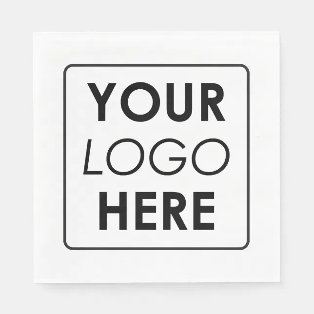 Custom Business Logo Professional Napkins | Zazzle