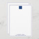 Custom Business Logo Professional Navy Border Note Card | Zazzle