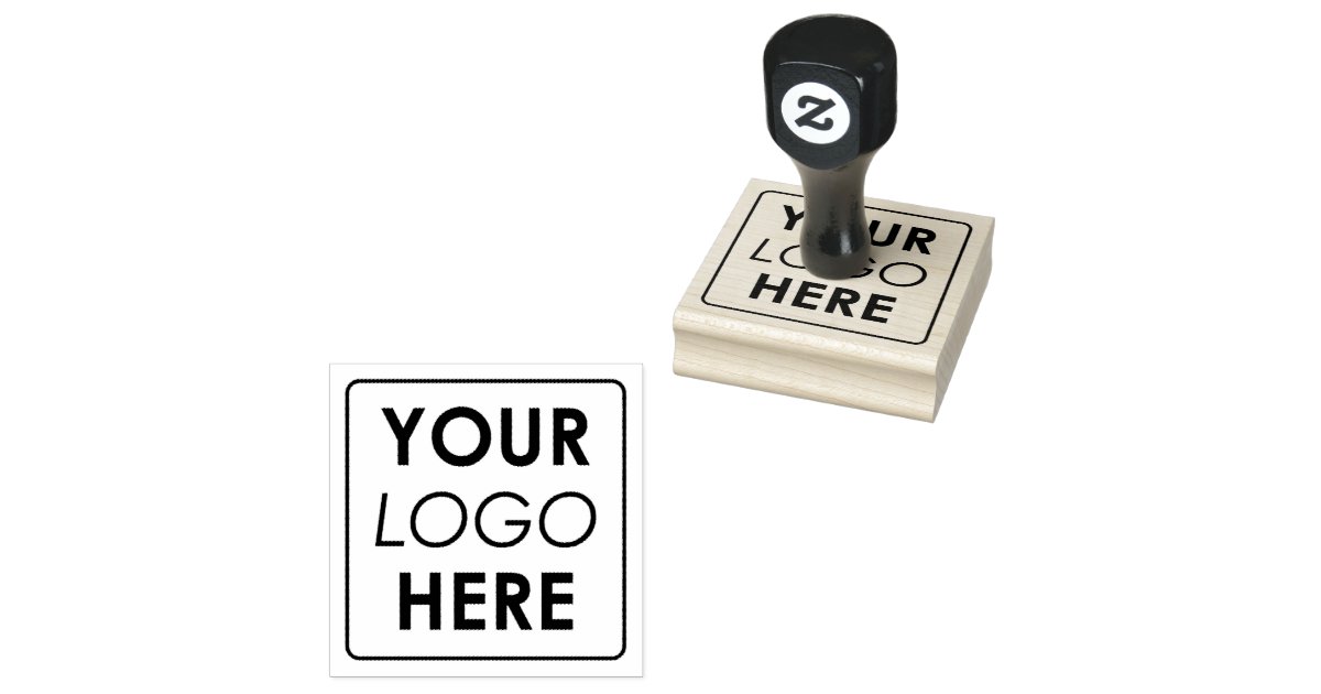 Custom Business Logo Professional Rubber Stamp | Zazzle