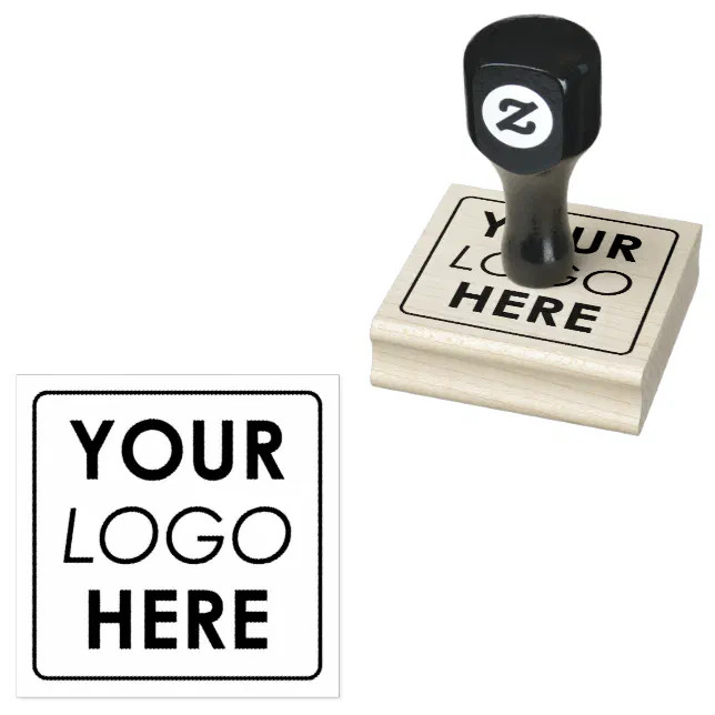 Custom Business Logo Professional Rubber Stamp | Zazzle