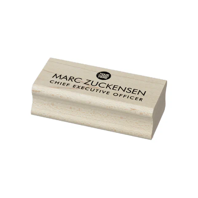 Custom Business Logo Professional Rubber Stamp | Zazzle