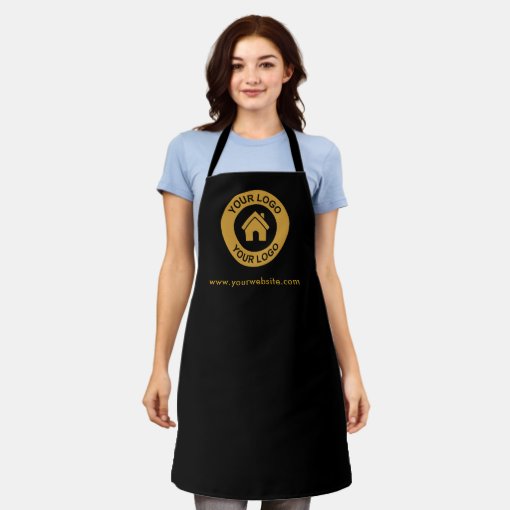 Custom Business Logo Promotional Adult Apron | Zazzle