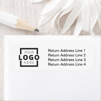 Custom Business Logo Promotional Branded Address Label | Zazzle