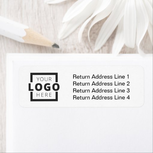 Custom Business Logo Promotional Branded Address Label | Zazzle