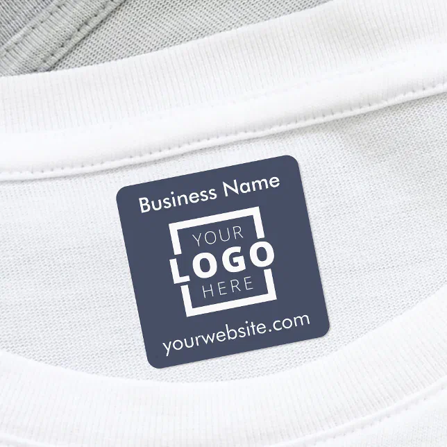 Custom Business Logo Promotional Branded Clothing Labels | Zazzle