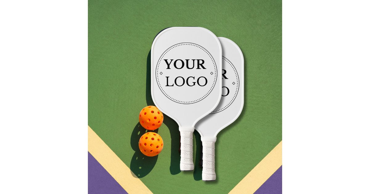 Custom Business Logo Promotional Branded Pickleball Paddle | Zazzle