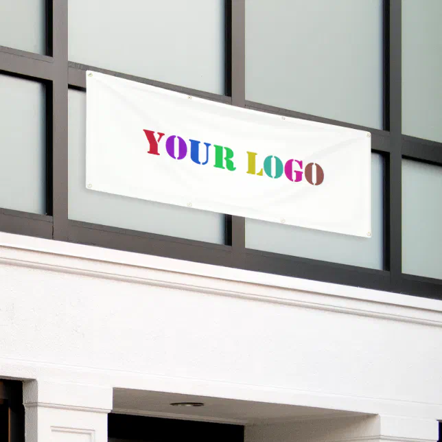 Custom Business Logo Promotional Company Banner | Zazzle