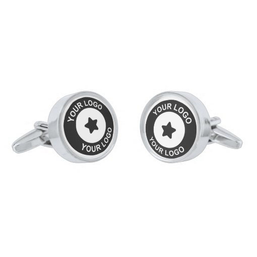 Custom Business Logo Promotional Cufflinks | Zazzle