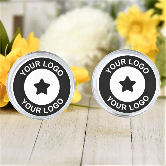 Custom Business Logo Promotional Cufflinks | Zazzle