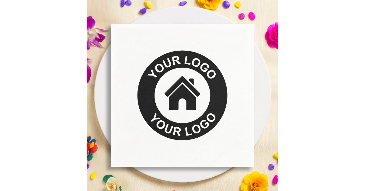 Custom Business Logo Promotional Party Napkins | Zazzle