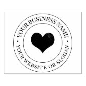Custom Business Logo Promotional Rubber Stamp | Zazzle