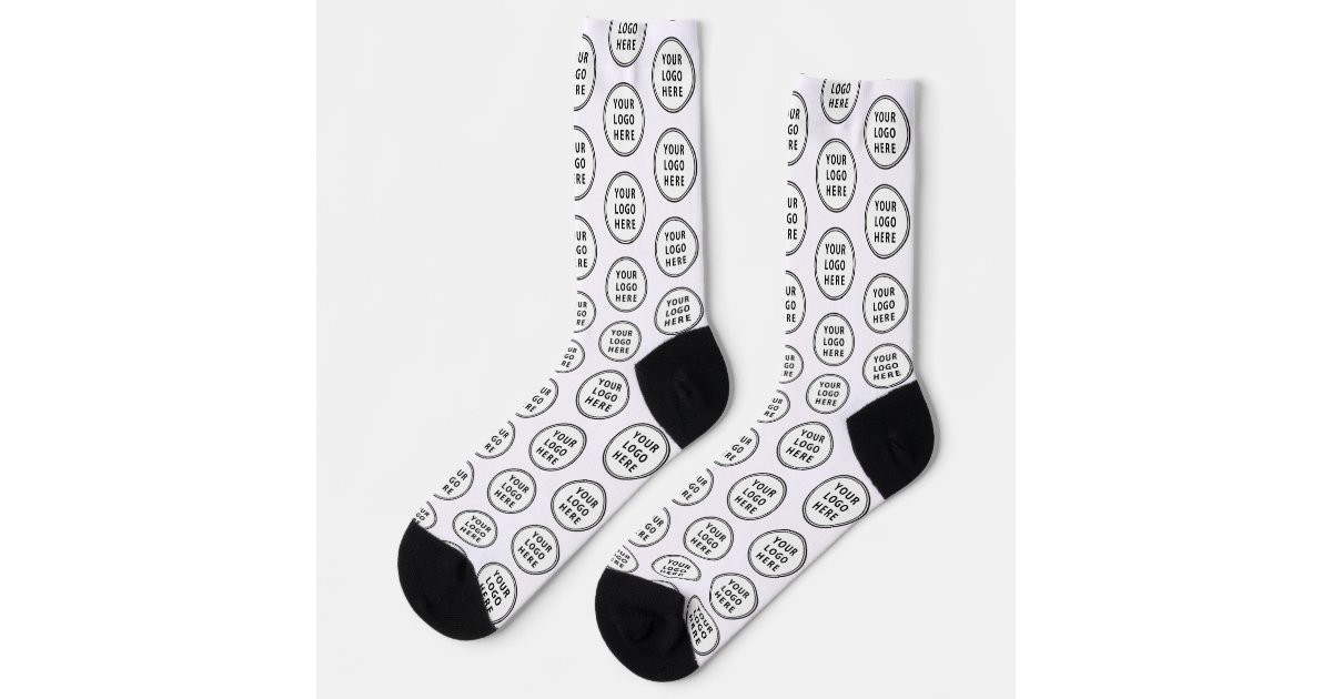 Custom Business Logo Promotional Socks | Zazzle