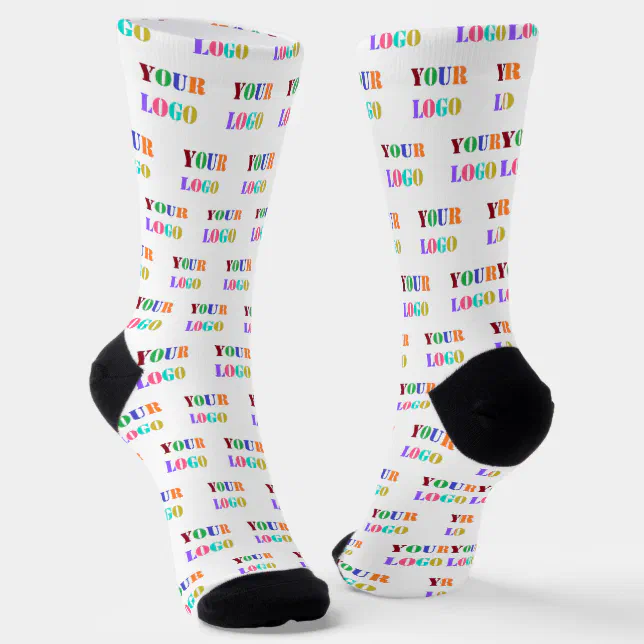 Custom Business Logo Promotional Socks Template | Zazzle
