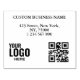 Custom Business Logo Qr Code & Address Rubber Stamp | Zazzle