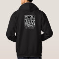 Custom Business logo QR code Company brand swag Me Hoodie | Zazzle