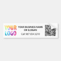 Custom Business Logo QR Code Promotional Corporate Bumper Sticker | Zazzle