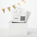 Custom Business Logo QR Code & Text Paper Bag | Zazzle