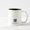 Custom Business logo QR code Website branded Two-Tone Coffee Mug | Zazzle