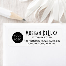 Custom Business Logo Return Address Label Template | Zazzle