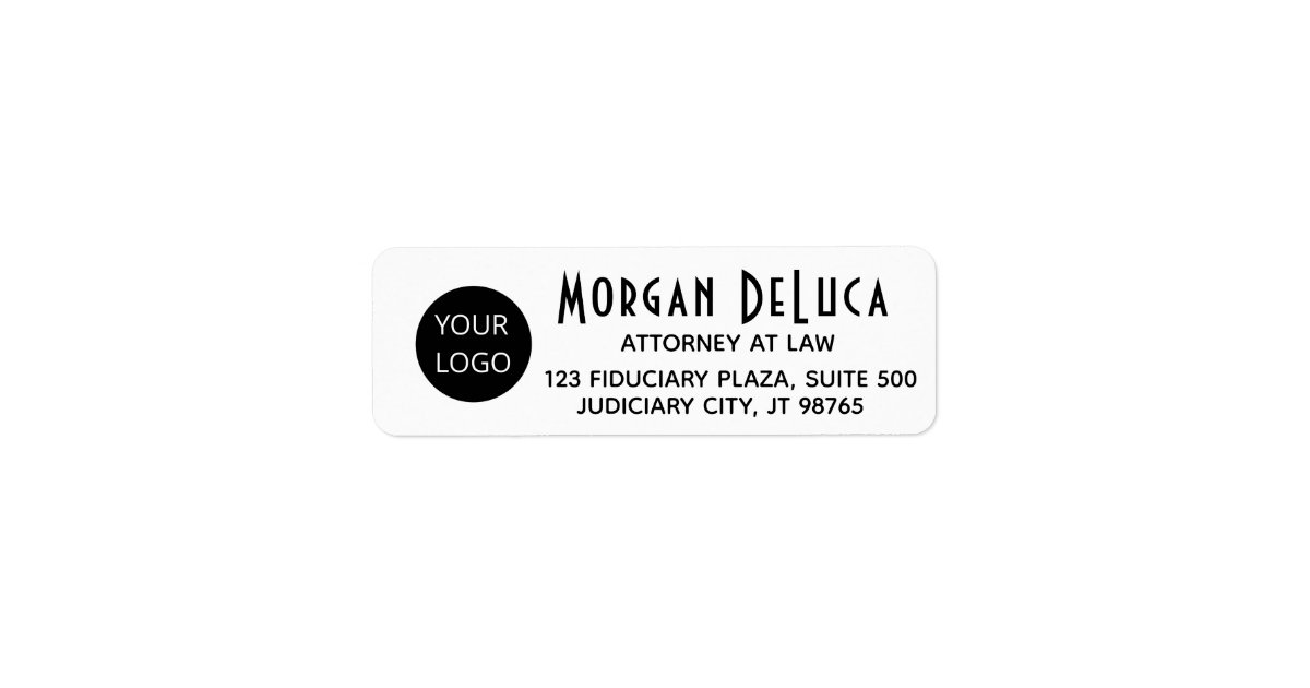 Custom Business Logo Return Address Label Template | Zazzle
