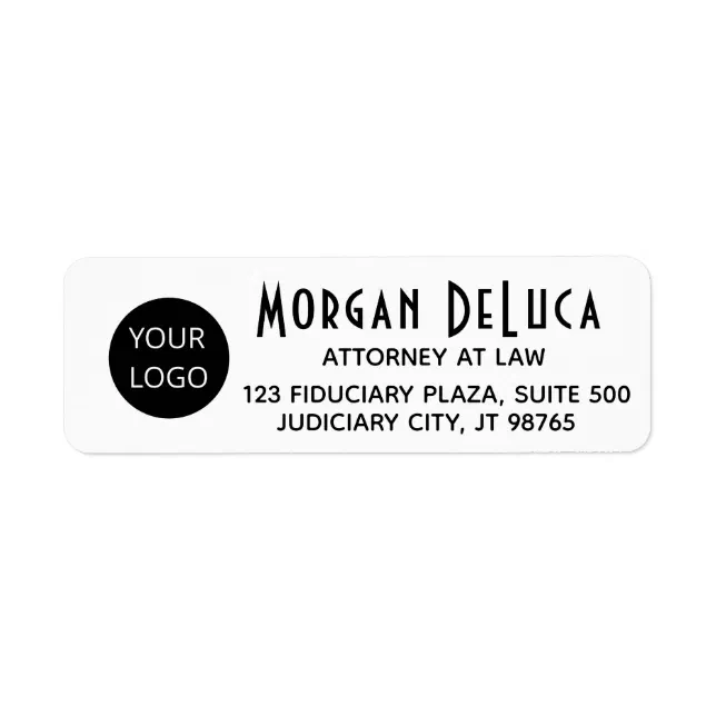 Custom Business Logo Return Address Label Template | Zazzle