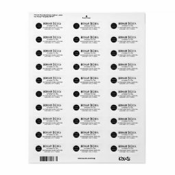 Custom Business Logo Return Address Label Template | Zazzle