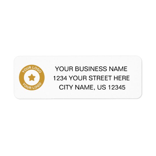 Custom Business Logo Return Address Labels | Zazzle.com