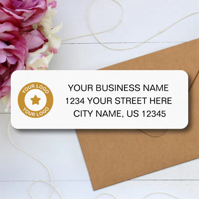 Custom Business Logo Return Address Labels | Zazzle Custom Business Logo Return Address Labels | Zazzle