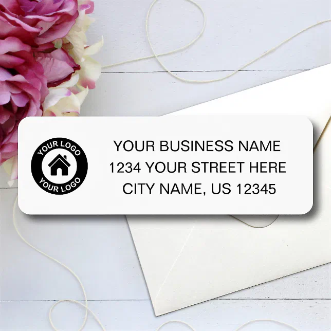 Custom Business Logo Return Address Labels | Zazzle