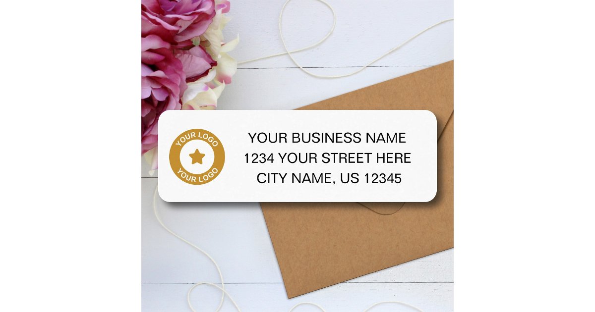 Custom Business Logo Return Address Labels | Zazzle