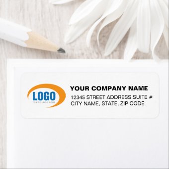 Custom Business Logo Return Address Labels | Zazzle