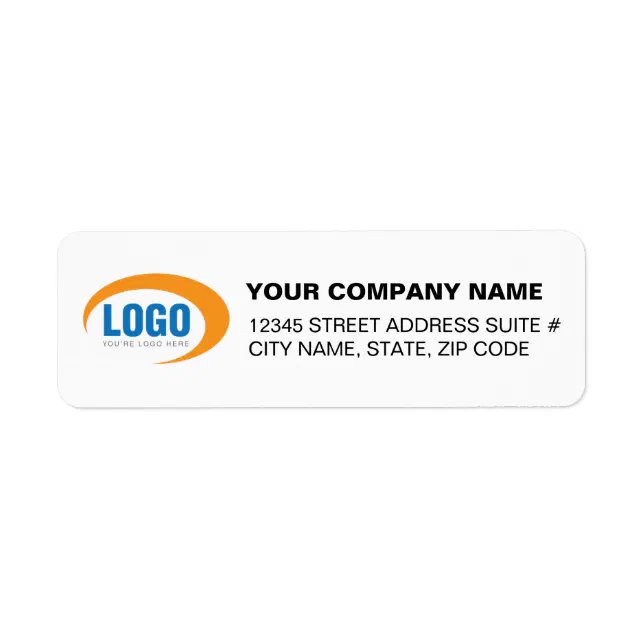 Custom Business Logo Return Address Labels | Zazzle