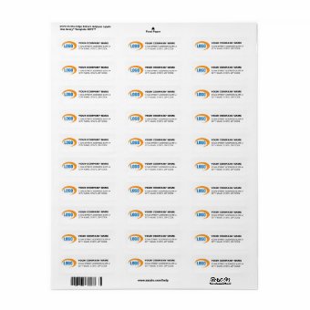 Custom Business Logo Return Address Labels | Zazzle