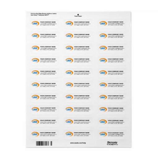 Custom Business Logo Return Address Labels | Zazzle