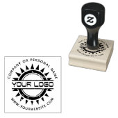 Custom Business Logo Rubber Stamp | Zazzle