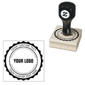 Custom Business Logo Rubber Stamp | Zazzle