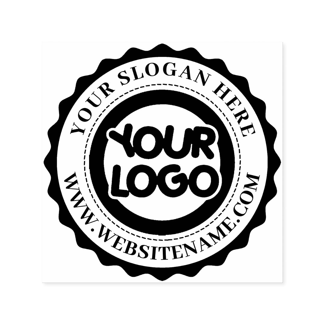 Custom Business Logo Self-inking Stamp | Zazzle
