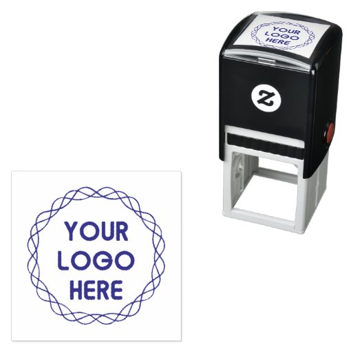 Custom Business Logo Self-inking Stamp | Zazzle
