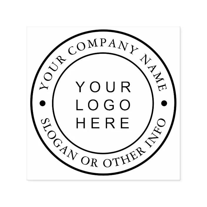 Custom Business Logo Self-inking Stamp | Zazzle