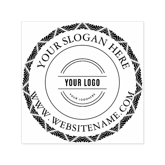 Custom Business Logo Self-inking Stamp | Zazzle