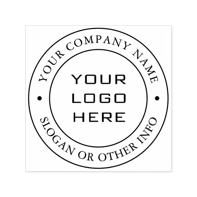 Custom Business Logo Self-inking Stamp | Zazzle