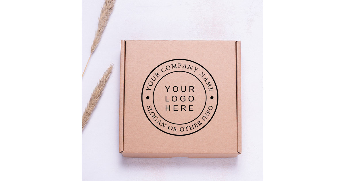 Custom Business Logo Self-inking Stamp | Zazzle