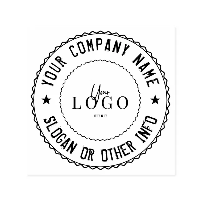Custom Business Logo Self-inking Stamp | Zazzle